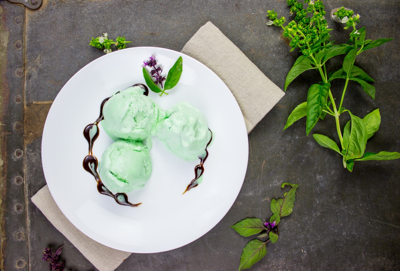 Fresh Basil Ice Cream